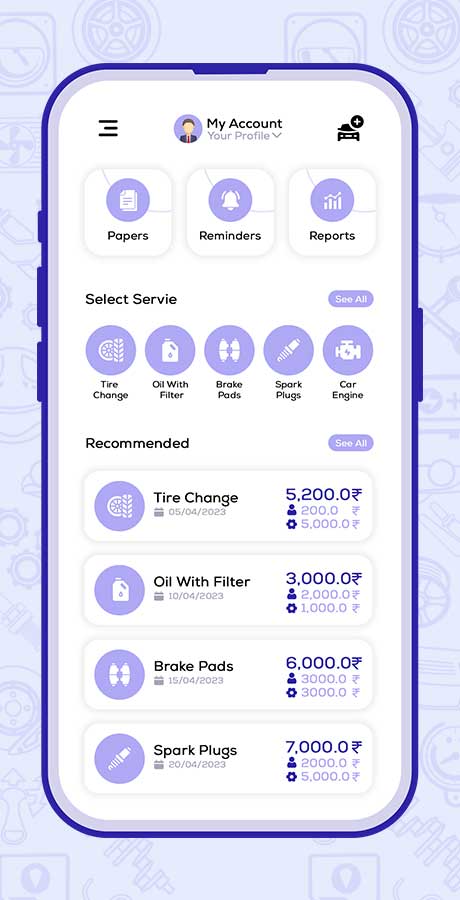 Vehicle Maintenance Tracker - Mileage Tracker - Vehicle Log - Car Maintenance App - Car Services ...